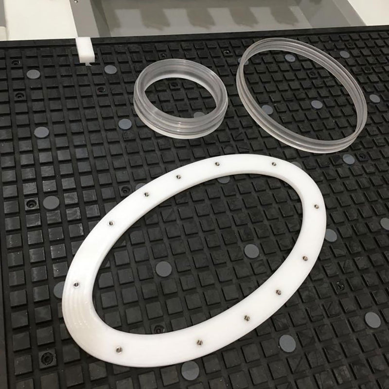 Oval Glove Port - Polyethylene and Acrylic